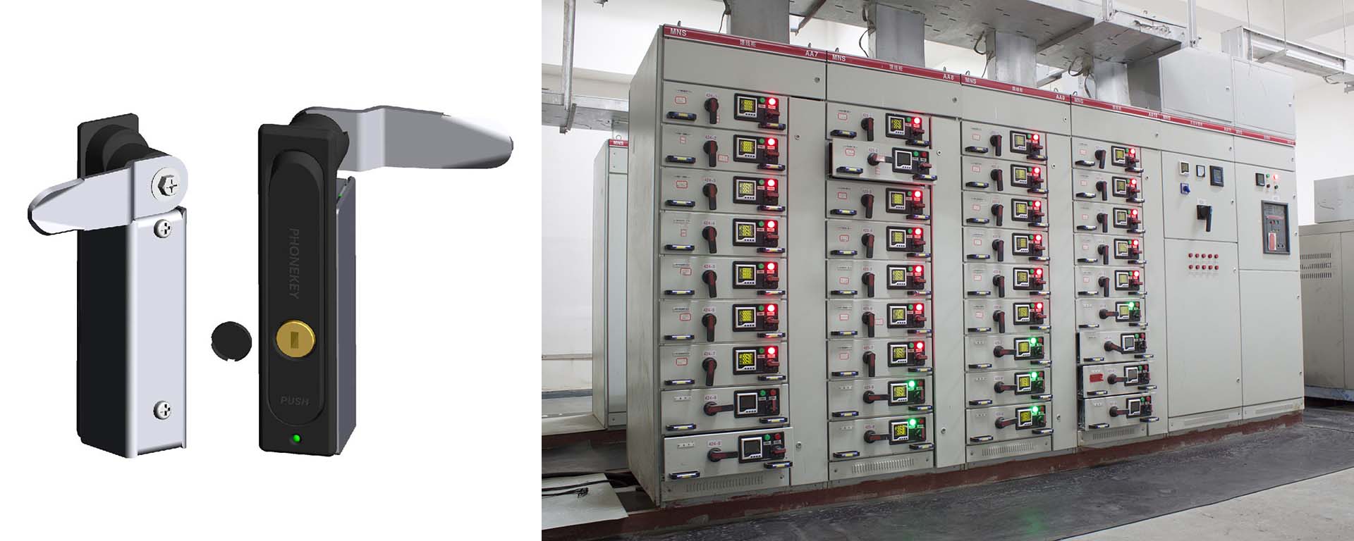 Waterproof Bluetooth electronic lock for electrical cabinets and server ...